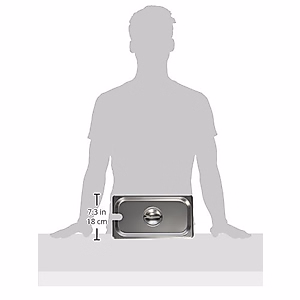 Winco 1/3 Slotted Pan Cover, Medium