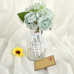 TONIFUL 1 Inch x 25 Yards White Sheer Organza Ribbon with Satin Chiffon Ribbon for Gift Wrapping Wedding Birthday Party Decoration Craft Bow Christmas Valentine's Day Floral Flower Wrapping Ribbons