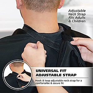 Wahl Clipper Genuine Reusable Barbers Cape for Hair Cutting, and Trimming with Easy Hook & Loop Adjustable Neck for Kids and Adults - Model 3417