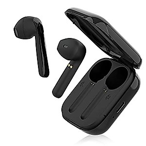 BLU Aria Pod| Wireless Earbuds| Bluetooth Headphones | 2021 | 9 Hours Battery | Black