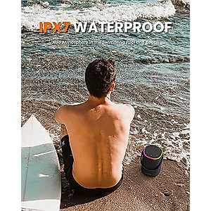 ZICOROOP Bluetooth Speakers,50W Portable Bluetooth Speaker with IPX7 Wireless Waterproof, Stereo Sound, Long-Lasting Battery,Handle,Crystal Clear,Rich Bass,8000mAh