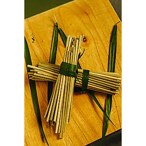 ijo grass straw IJO grass straws 100% natural, biodegradable, compostable, plastic free, eco drinking straws Pack of 100