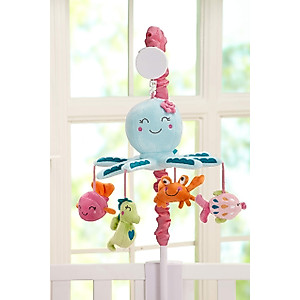 Carter's Sea Collection Musical Mobile, Pink/Blue/Turquoise