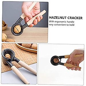 Black Walnut 1pc Nutcracker Wine Opener Electric Crab Tools Electric Tool Chestnut Opener Peanut Crackers Tool Lobster Aluminum Alloy Chestnut Walnut Shell Opener Hazelnut Heavy