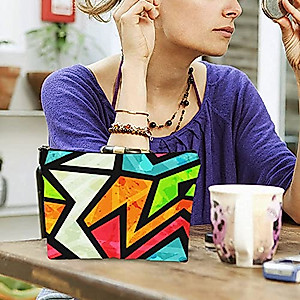 jarenap 2023 Zombie Halloween Theme, Linen Cosmetic Bag Travel Makeup Case,Dead Man Walking in Danger Scary Scene,Gift for Women Daughter Graduation Friendship Birthday Gifts,Red Sepia,9x7in