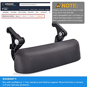 FAERSI Exterior Tailgate Door Handle Textured Black Lift Gate Rear Latch Handle Replacements for Ford Ranger 1998-2011, 01-07 Mazda B2300, 98-01 Mazda B2500, 98-07 Mazda B3000 B4000, 90695 FO1915109