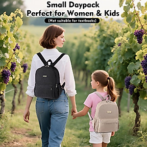 AOTIAN Small Lightweight Nylon Casual Travel Hiking Bag Daypack Backpack for Girls and Women Blue