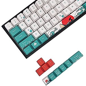 SDYZ Custom Keycaps-Keycaps 60 Percent, Suitable for GK61/GK64/RK61/Anne/GH60 /ALT61 Mechanical Keyboards, 71 Key Set, OEM Profile PBT Keycaps (Coral Sea Keycaps)