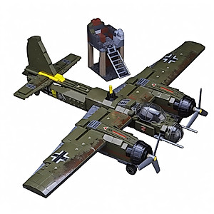 General Jim's WW2 Military Iron Empire Building Blocks Air Bomber JU88 - World War 2 Aircraft Fighter Plane Brick Building Set