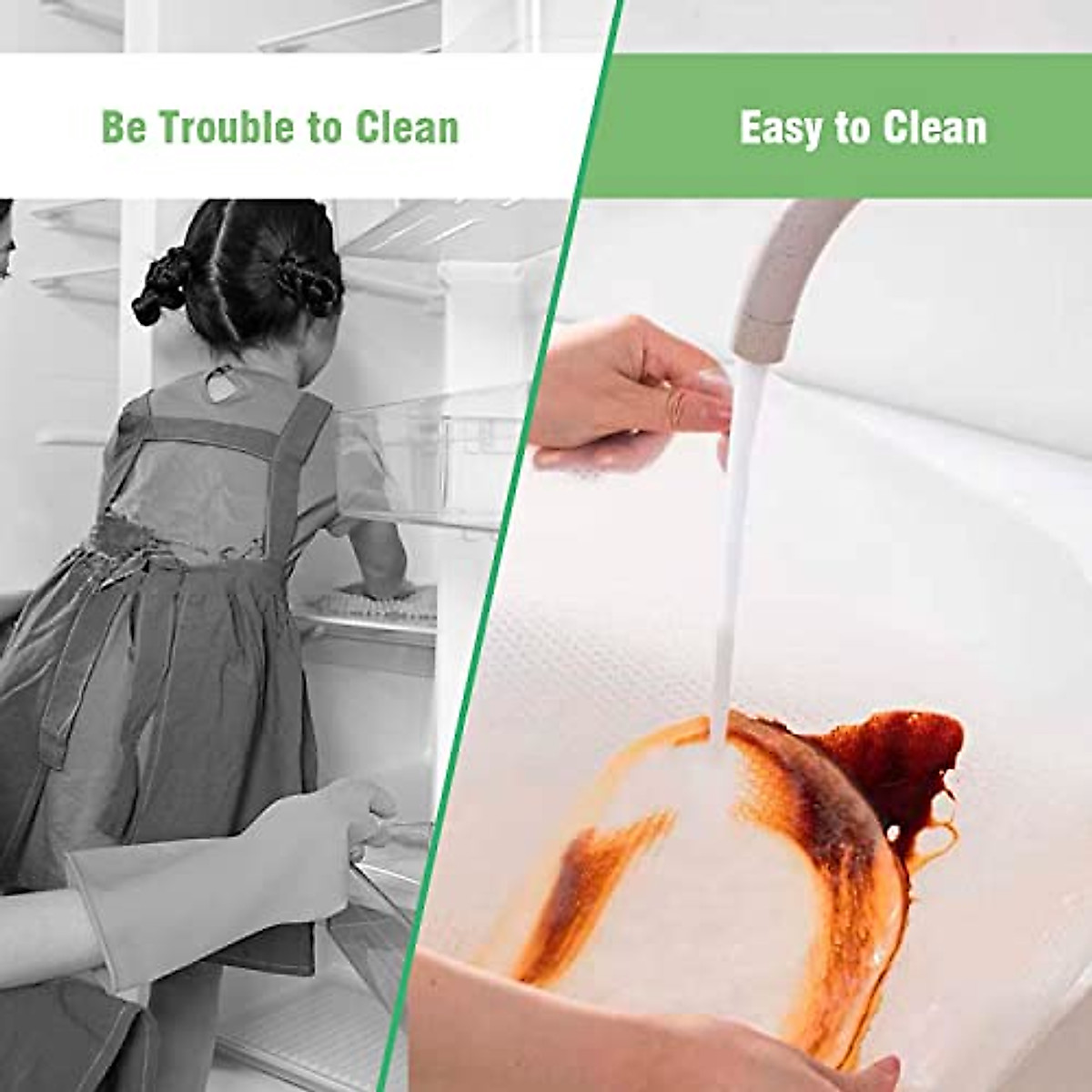 Oyiqar Shelf Liner, Non-Slip Cabinet Liner, 12 Inches x 20 FT Washable Oil-Proof for Kitchen Cupboard, Shelves, Refrigerator, Storage, Desks, Non Adhesive Drawers Kitchen Liner