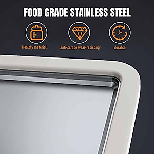 Ice Cream Roll Maker Rolled Ice Cream Machine, Sweet Spot Pan for Making Soft Serve Ice Cream Slushies Frozen Yogurt Sorbet Gelato Rolled Ice Cream