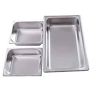 Electric Chafing Dishes - Stainless Steel Buffet Servers 9QT Food Warmer Commercial Chafing Dishes Temp Display Stainless Clear Lid&Handle for Catering (Plastic Lid)