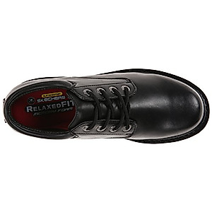 Skechers Men's Cottonwood Elks Work Shoe, Black, 12 3E US