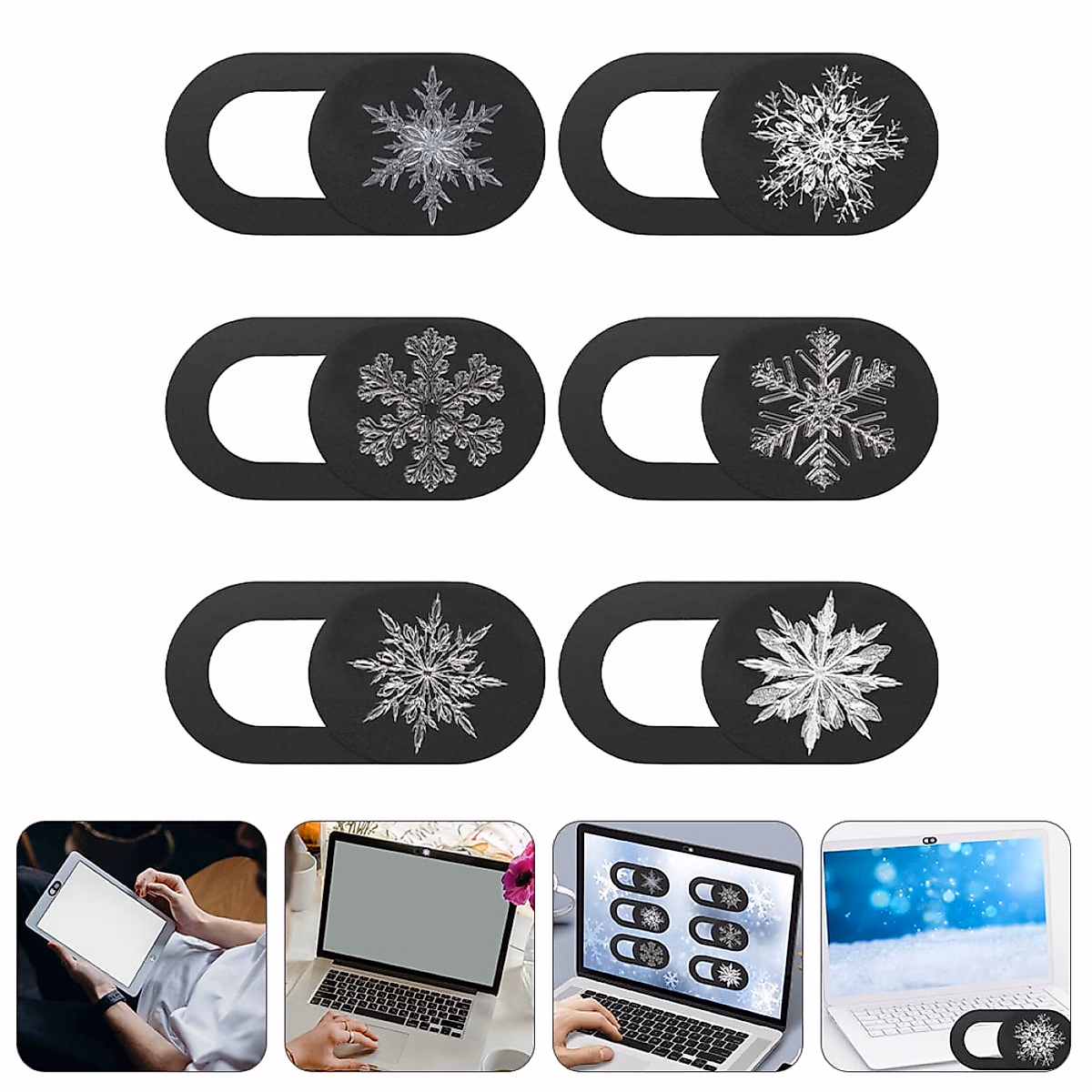 SOLUSTRE 12 pcs Camera Cover Webcam Sticker Webcam Cover Camera Camera Protector Webcam Slider Computers laptops Stickers Camera for Computer Product abs