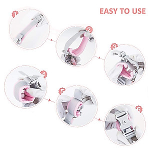 Anti Lost Wrist Link (8.2ft), Socub Breathable Toddler Leash Wrist for Child Safety, Wrist Link for Kids with Key Lock, Pink