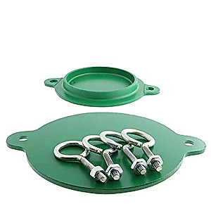 Fire Department Connection (FDC), Breakable Caps, 3", Aluminum, Green, Set of 2