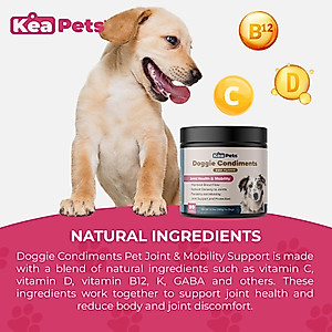 Kea Pets Doggie Condiments Joint & Mobility Support Natural Dog Supplement for Healthy Joints, Mobility, and Flexibility in Dogs