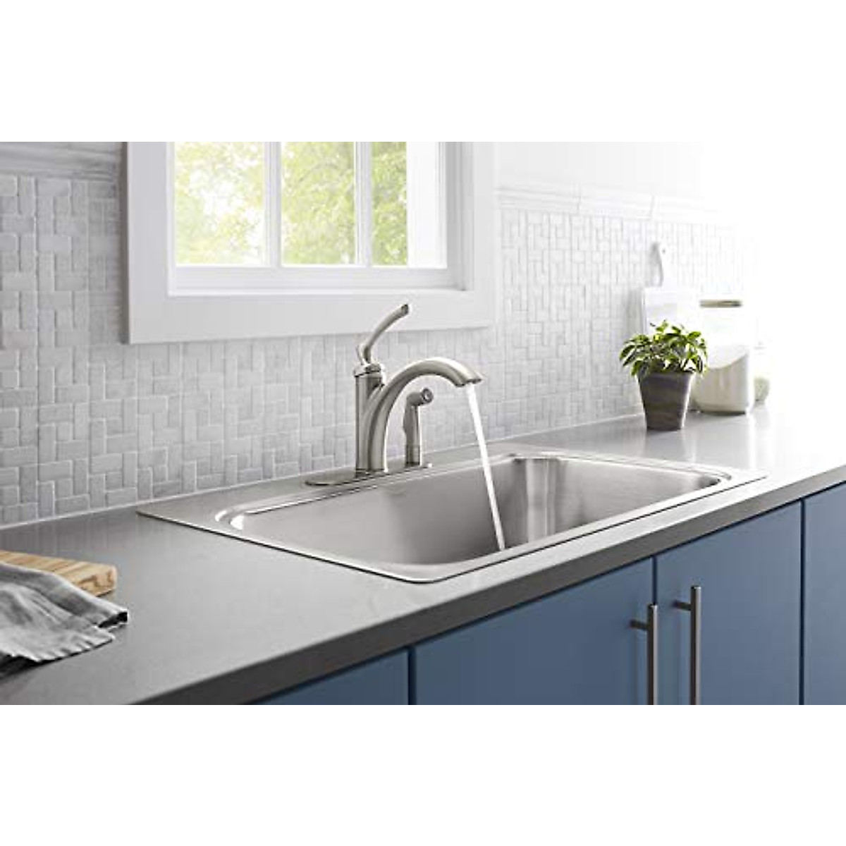 Kohler K-R29671-VS Linwood Kitchen Sink Faucet, Vibrant Stainless