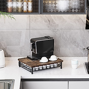 Giikin Coffee Pod Drawer Holder, k cup holder with 35 Capacity Capsule Pods, Coffee Pot Storage Organizer Drawer Holder for K-cups, Compatible with Nespresso Vertuo Capsules (Antique Brown)