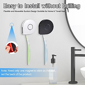 TAISHAN UV Sanitizer Toothbrush Case，Rechargeable Portable Mini Holder with Mirror,Fits All Toothbrushes for Electric and Manual,Safety Feature Home Travel