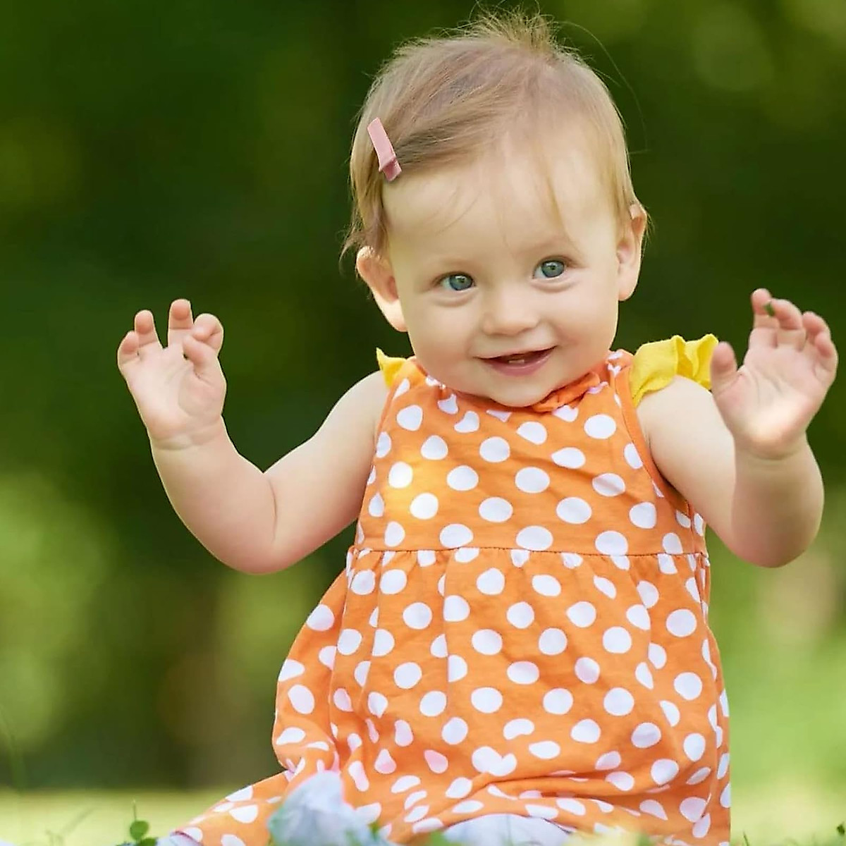 Qearl Baby Hair Clips Baby Barrettes for Fine Hair, Tiny 1.8" Fully Lined Clips Tiny Hair Clips for Baby Girls Infant 50PCS (25Colors in Pairs)