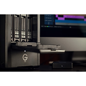 SanDisk Professional 32TB G-RAID Shuttle SSD - Transportable, 8-Bay External Solid State Drive; Thunderbolt 3 and USB-C; Hardware RAID; up to 2800MB/s Read - SDPS24H-032T-NBAAB