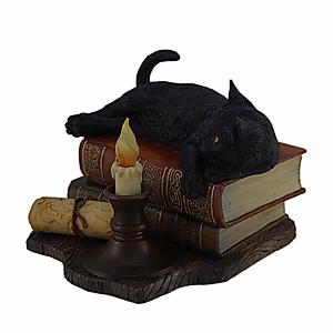 Veronese Design The Witching Hour Black Cat Sculpture