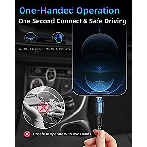 USB C to USB C Cable,60W 3A Fast Magnetic Charging Cable,CAFELE 2 Pack Type C to Type C Nylon Cable Fast Charge for Samsung Galaxy S10 S10+ / Note 8, LG V20 and Other Type C Charger (Blue)