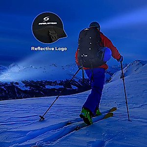 Maelstrom Hiking Backpack,Camping Backpack,50L Waterproof Hiking Daypack with Rain Cover,Lightweight Travel Backpack,Blue