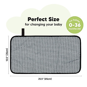 KeaBabies Portable Diaper Changing Pad - Waterproof Foldable Baby Changing Mat - Travel Diaper Change Mat - Lightweight Changing Pads for Baby - Baby Changer - Machine Washable