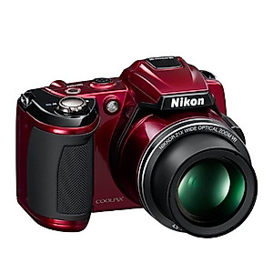 Nikon COOLPIX L120 14.1 MP Digital Camera with 21x NIKKOR Wide-Angle Optical Zoom Lens and 3-Inch LCD (Red) (OLD MODEL)
