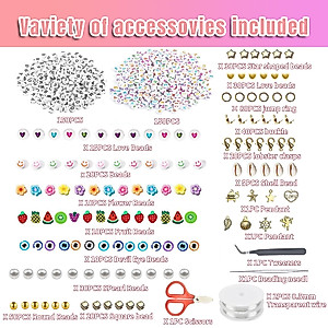 54000pcs Glass Seed Beads for Jewelry Making Kit, 120 Colors 2mm Small Beads with Letter Evil Eye Beads Jump Rings & Charms Pendants for Bracelets Making, DIY, Art and Craft