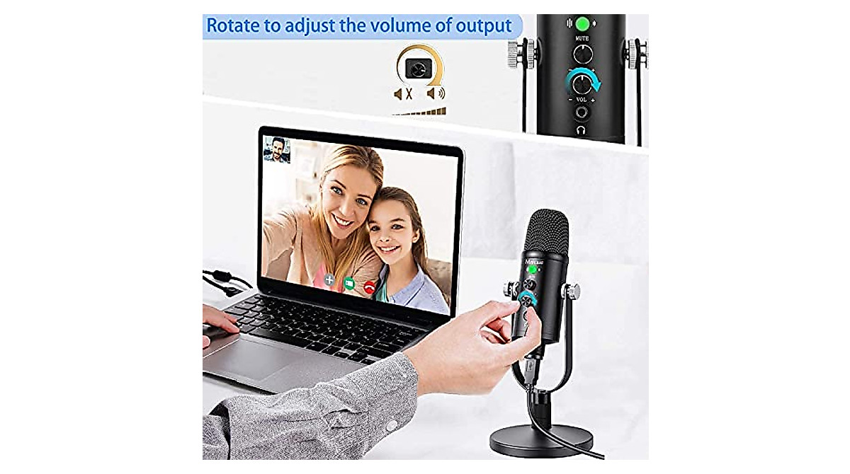 Mercase USB Microphone with Adjustable Mic Arm Stand