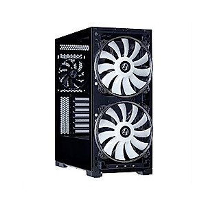 LIAN LI LANCOOL 215 E-ATX PC Case, RGB Gaming Computer Case Features High Airflow with 2x200mm ARGB Fans & 1x120mm Fan Pre-Installed and Mesh Front Panel, Tempered Glass Mid-Tower Chassis (Black)
