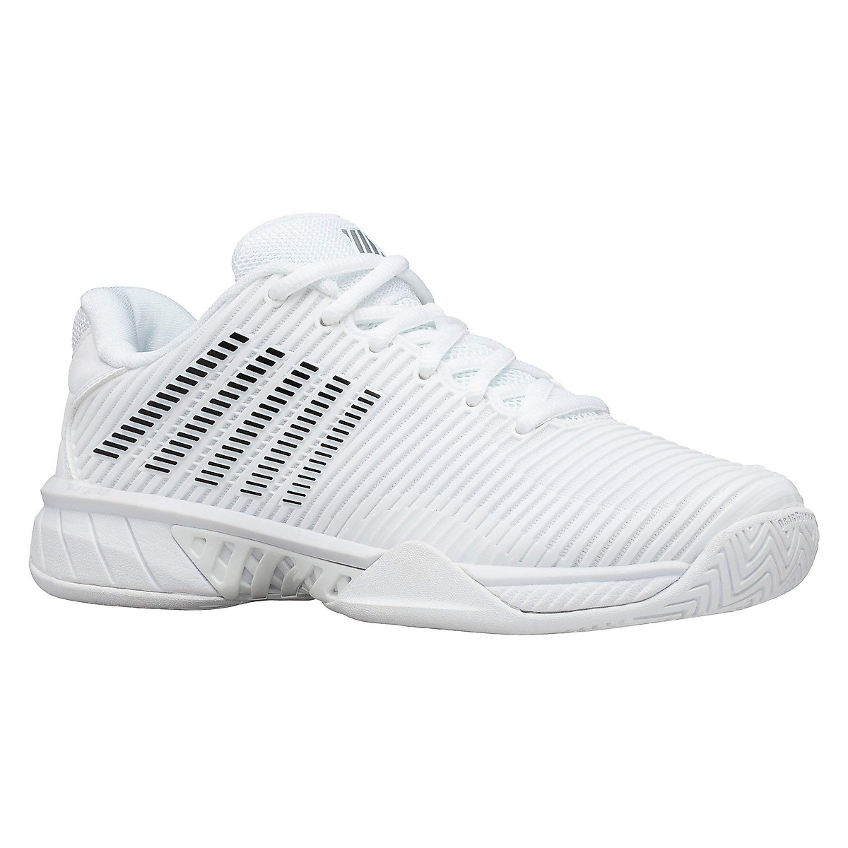 K-Swiss Women's Hypercourt Express 2 Tennis Shoe, White/Black, 8 M