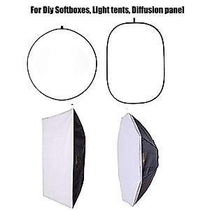Diffusion Fabric Light Grid Cloth 78.7 x 59 Inches/ 2 x 1.5M Photography Diffuser Modifier for Lighting Softbox, Light Box Tents, Panel