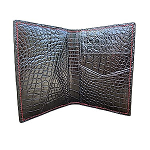 Vietnam Double side Black Crocodile Alligator leather skin Credit Cardholder, leather credit cardcase, leather creditcard cover