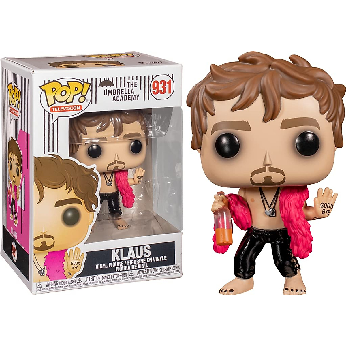 POP Umbrella Academy - Klaus Hargreeves Funko Pop! Vinyl Figure (Bundled with patible Pop Box Protector Case) Multicolored 3.75 inches