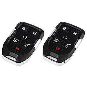 Smart Key Fob Keyless Entry Remote fits 2015-2020 Chevy Suburban/Tahoe/GMC Yukon + Yukon XL (HYQ1AA, 13580802), Set of 2