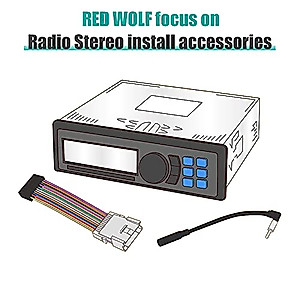 RED WOLF Radio Stereo Wiring Harness Connector Plug for Ford Transit 2014-2019, 2013-2018 Ford Fiesta, 2013-2017 Ford Focus