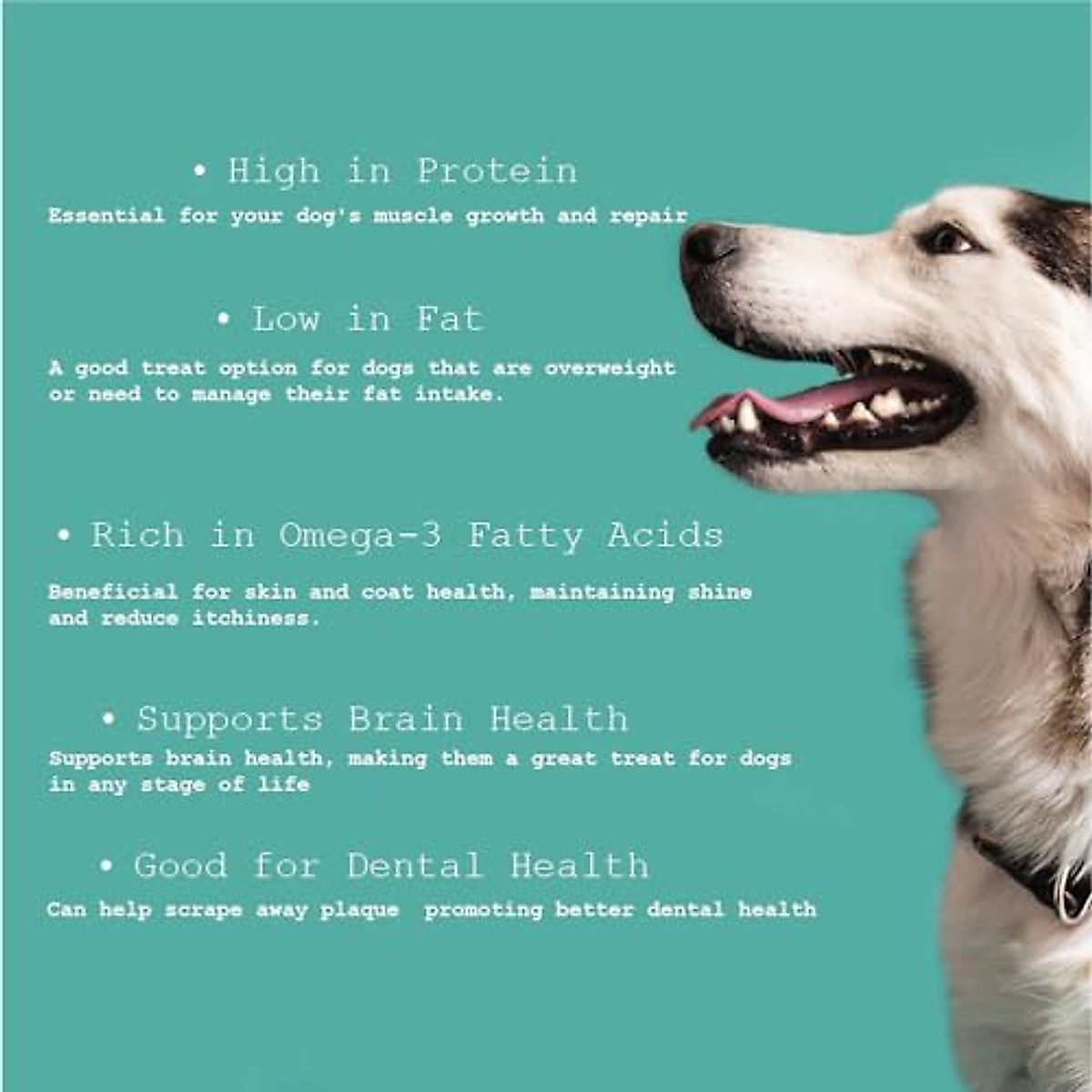 Simply Wild Cod Skins Alaskan Cod Fish Training Treats for Dogs-Dehydrated Fish, All Natural Human Grade Skins - Low Fat Treat Sustainably Sourced in USA (6.6 Oz)