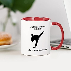 CafePress Black Belt Refusal Mug Ceramic Coffee Mug, Tea Cup 11 oz