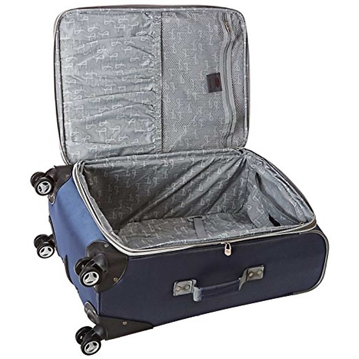 Olympia U.S.A. Tuscany 25 Inch Expandable Vertical Rolling Luggage Case, Denim Blue, One Size