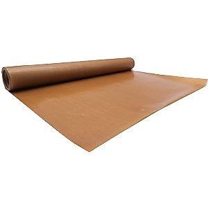 39" x 5 Yard PTFE Fiberglass Fabric Sheet Roll PTFE-Coated Fabrics Sheet Roll Sublimation Heat Resistant PTFE Rolls for Heat Press Transfer, 5Mil Thickness