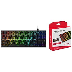 HyperX Alloy Origins Core - Red Switch + HyperX Pudding Keycaps - Black