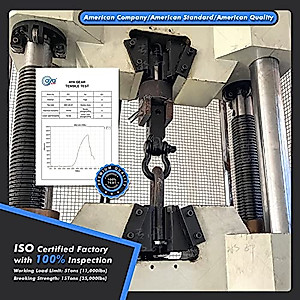 Aya Gear Shackle Hitch Receiver 2 inch 35,000lbs Break Strength Heavy Duty Receiver with 5/8" Screw Pin, 3/4 Shackle. Vehicle Recovery Off-Road, Towing Accessories Compatible with Trucks Jeeps