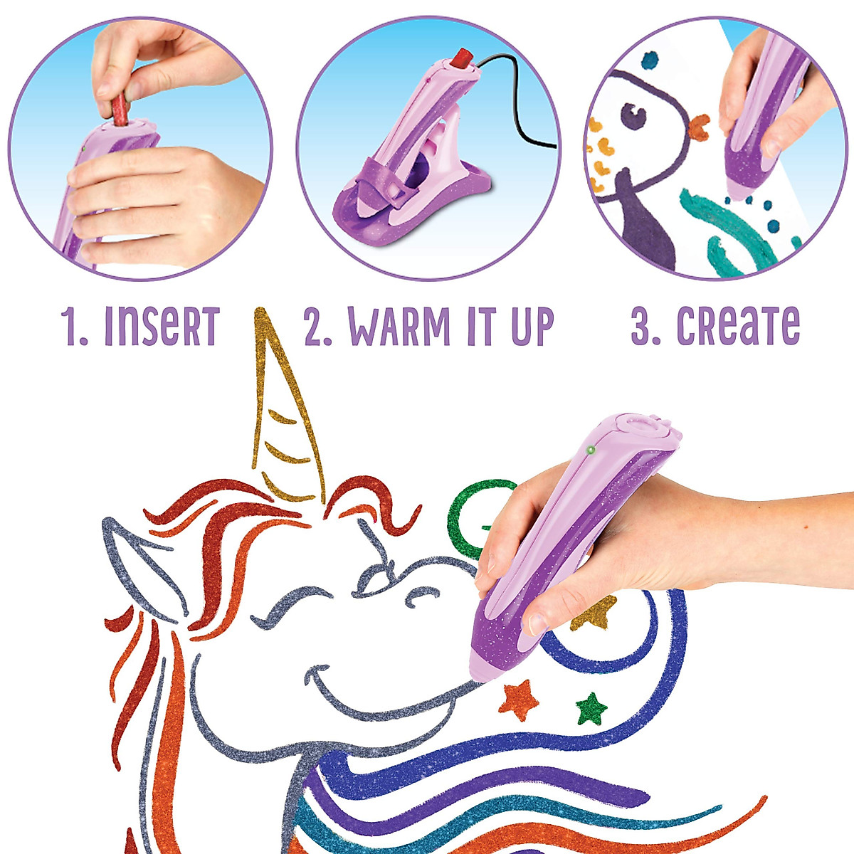 Crayola Crayon Melter Glitter, Crayon Melting Art, Gift for Kids, Ages 8, 9, 10, 11, Multi