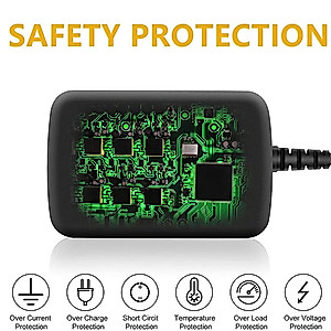 K-MAINS Compatible 9VDC AC Adapter Power Cord Replacement for Atari Flashback 2 Classic Game Console Flash Back