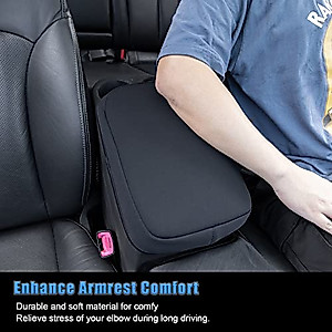 JDMCAR Center Console Cover Compatible with 2005-2015 Toyota Tacoma Accessories Anti-Scratch Armrest Cover Arm Rest Box Lid Cover Protector