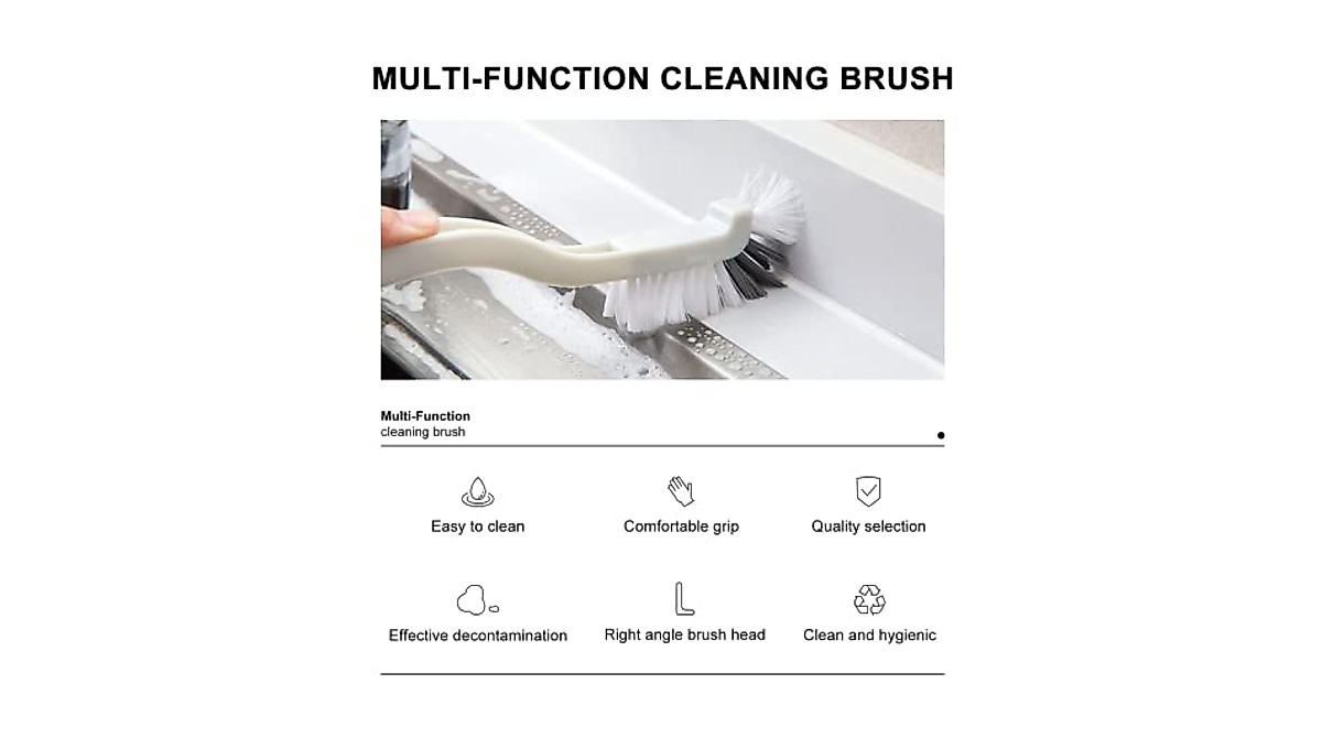 SetSail Small Scrub Brush 2 Pack for Narrow Spaces and Grout Cleaning